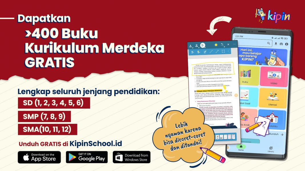 Kipin Hadirkan 400 Koleksi Buku Kurikulum Merdeka Terbaru dan Lengkap untuk Seluruh Jenjang ...